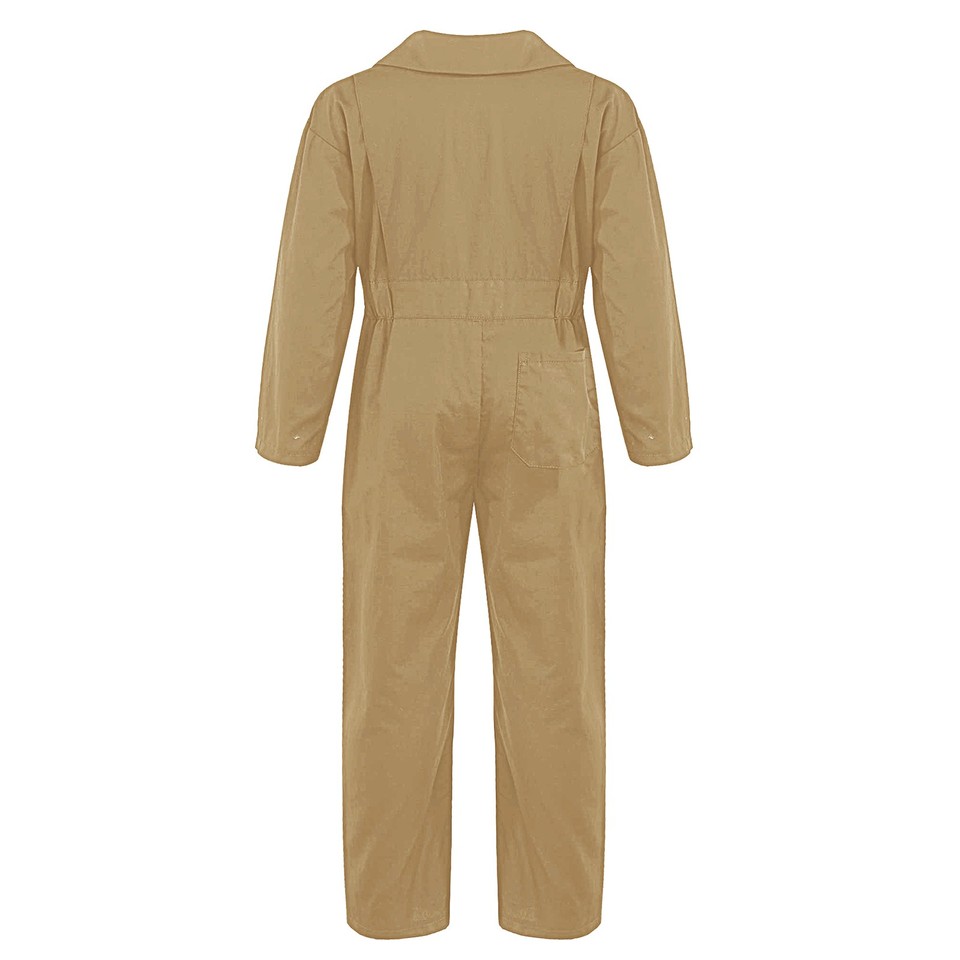 Boys Girls Jumpsuit Overall Mechanic Costume Boiler Suit Kids Coverall ...