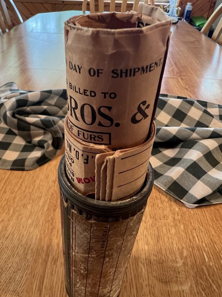 Funsten “Mink” Screw Top Shipping Container - Letters And Shipping Tags ...