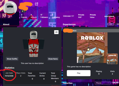 2008 roblox account with 1 or more offsales and a rare badge | eBay UK