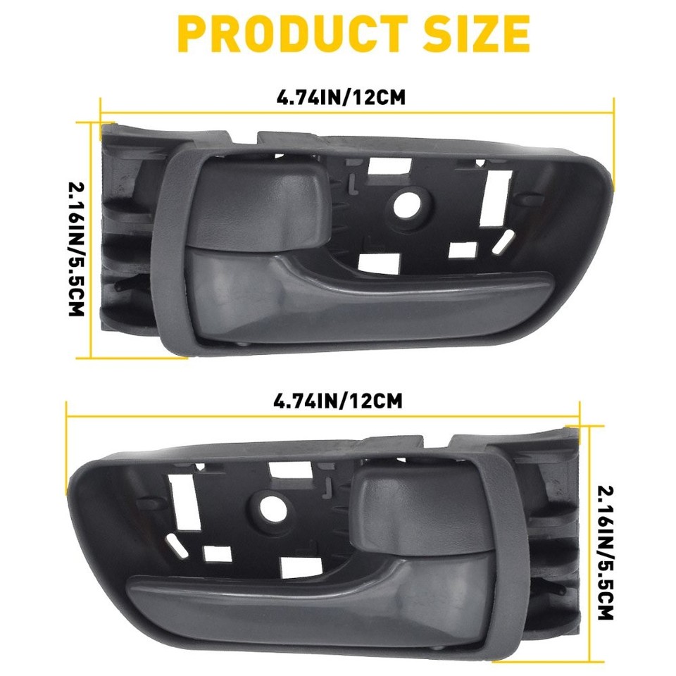 1set For 2004-2010 Toyota sienna Inside Interior Door Handle Right Left ...
