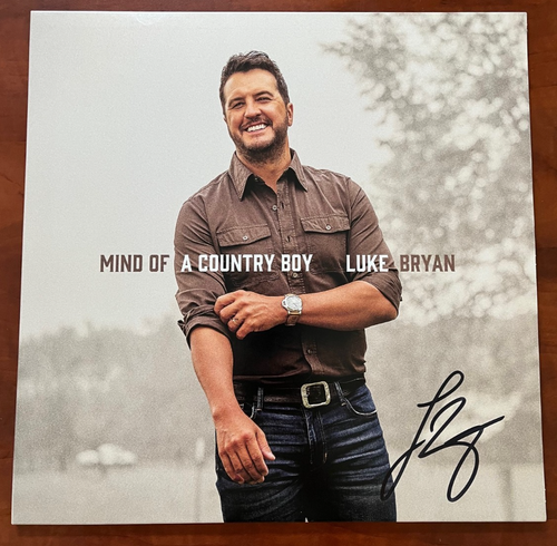 Luke Bryan Autographed Signed Vinyl Album, Mind of a Country Boy, VIP ...