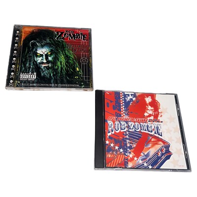 Rob Zombie CD Lot 2 Hellbilly Deluxe Past Present Future Advance Geffen ...