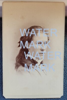 CDV Photo ELLEN MOORE b 1861 CT Artist Daughter Nelson A. Moore ...