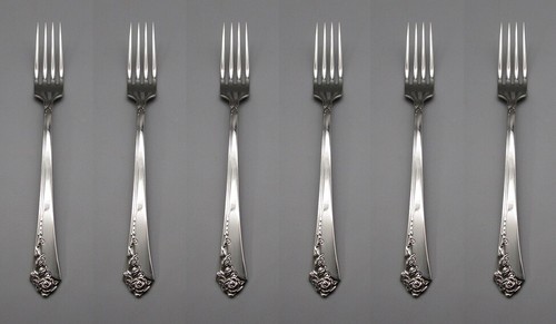 Oneida Stainless Flatware DAMASK ROSE Dinner Forks - SET OF SIX * CUBE ...