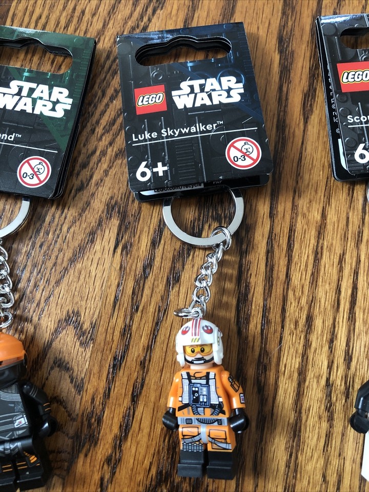 Lego Star Wars Key Chains Lot Of 5 New Darth Vader Luke Scout Trooper ...