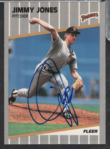 Jimmy Jones Padres Autographed 1989 Fleer #308 w/COA 012524NPCD48 | eBay