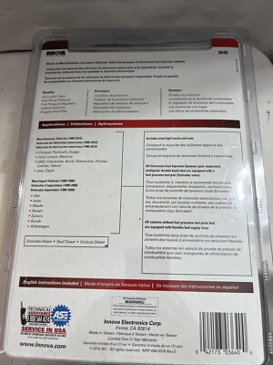 NEW INNOVA 3640 Fuel Injection Pressure Tester Tool Kit QUICK | eBay
