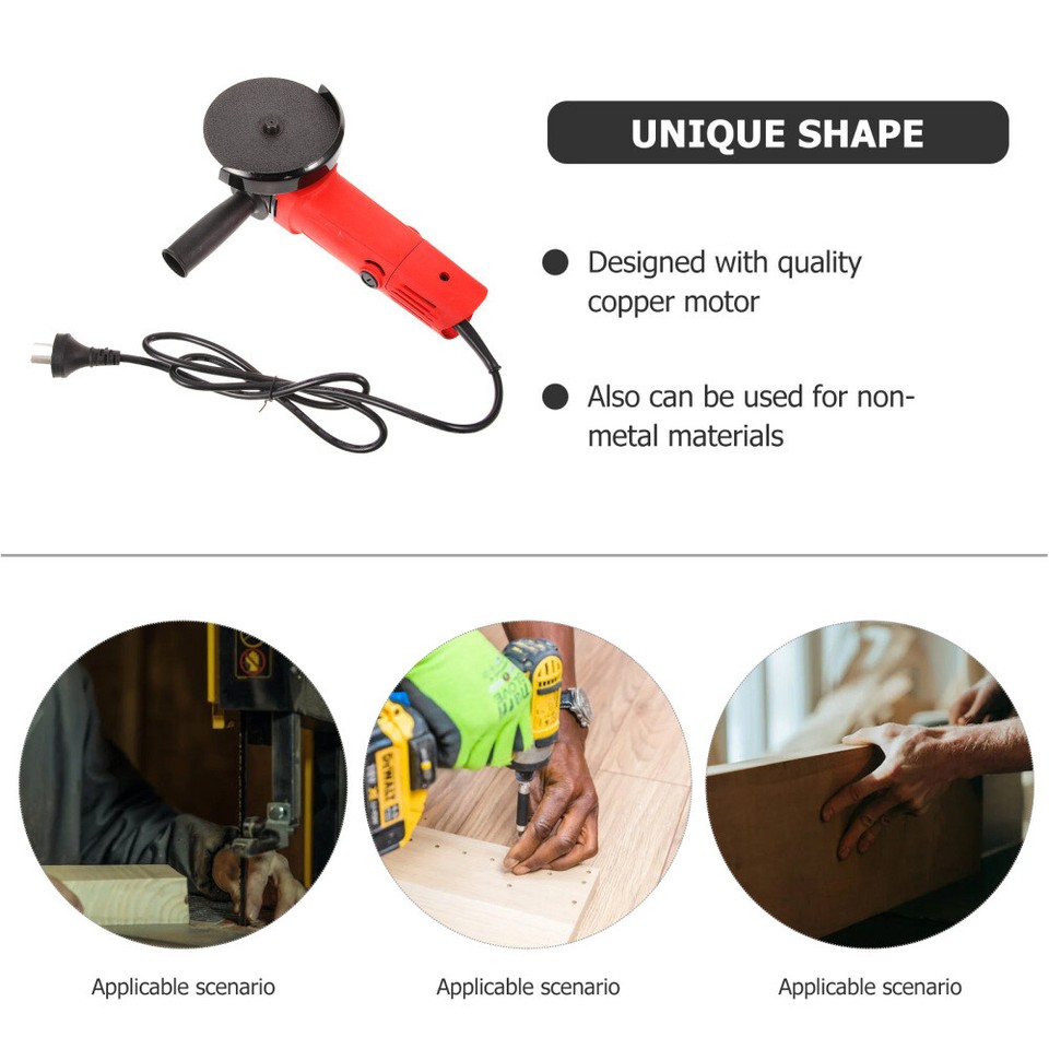 220V 600W Angle Grinder 125mm 5" Angle Grinder w/ Cutting Disc Grinder ...