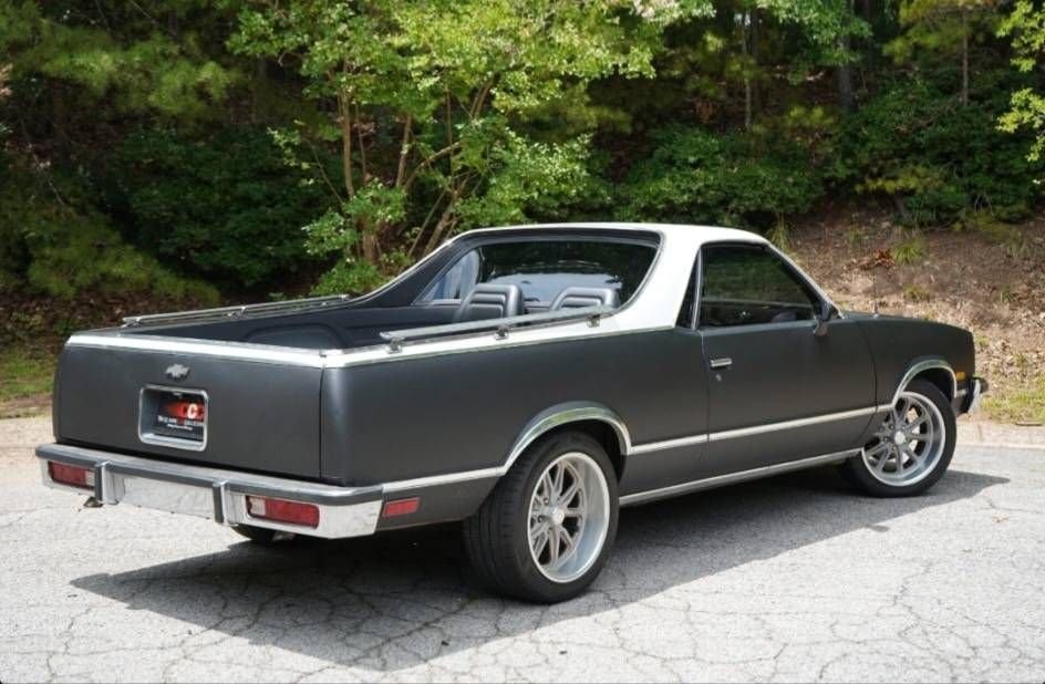 1985 Chevrolet El Camino Iconic Car-Truck, Custom Matte Black Wrap | eBay