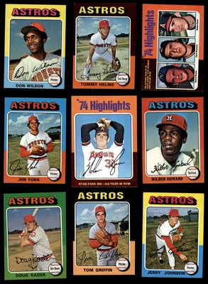 Topps Mini 1975 Topps MINI Houston Astros Team Set 5.5 - EX+ 5944897 | eBay