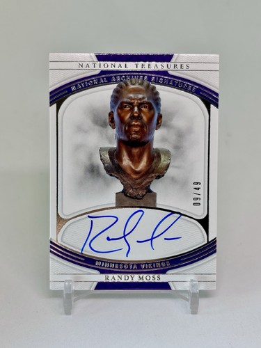 2023 National Treasures Randy Moss National Archives Signatures AUTO 09 ...