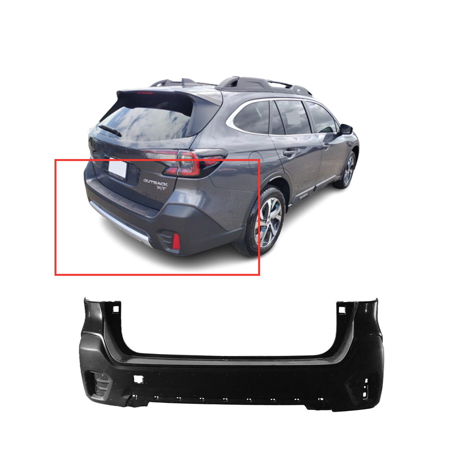 Rear Bumper Cover For 2020-2022 Subaru Outback Base Limited Premier ...