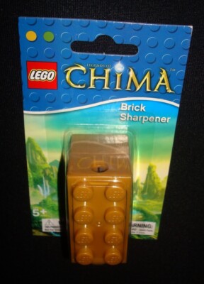 LEGO CHIMA BRICK PENCIL SHARPENER - GOLD | eBay UK