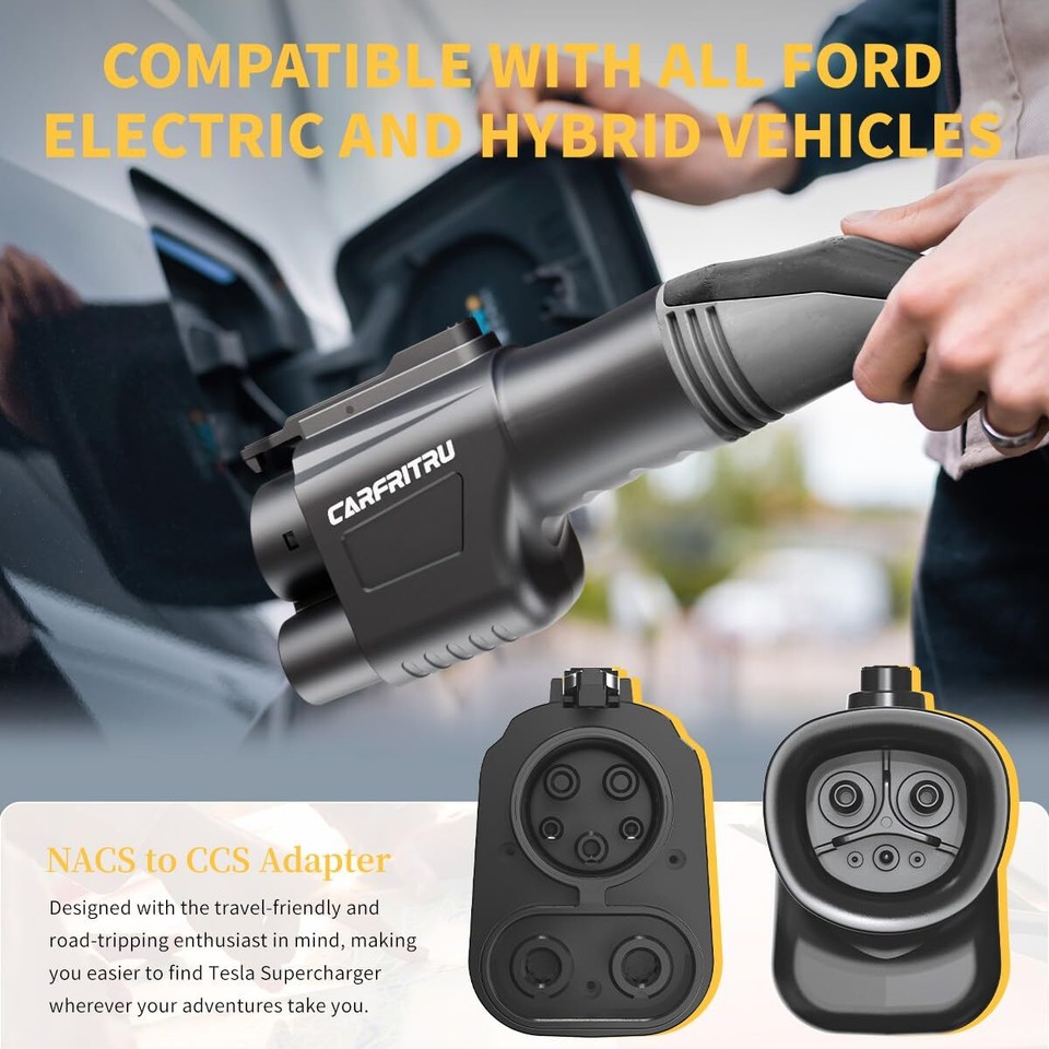 NACS to CCS1 Adapter for Tesla Supercharger Rivian/Ford/GM Electric ...