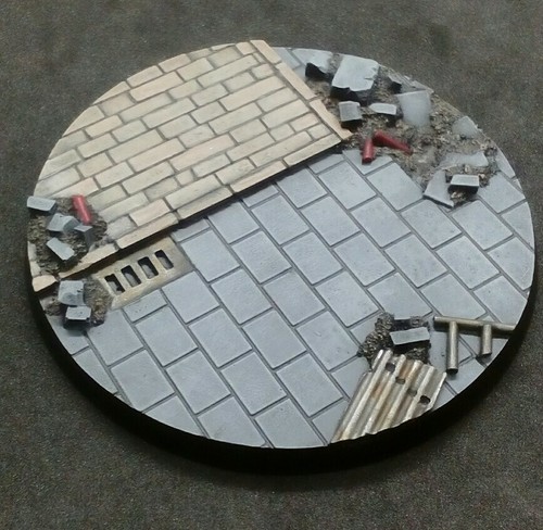 80mm resin base Ruins City Fight for Warhammer 40,000 40k Bolt Action ...