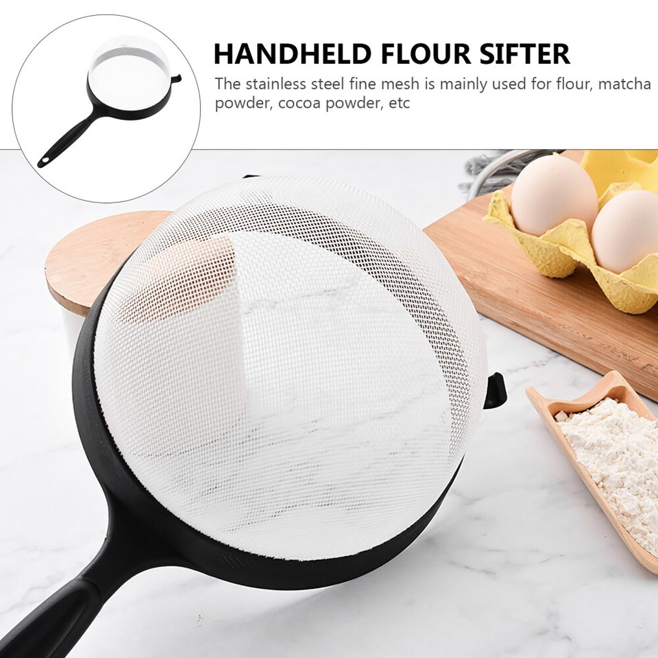 2 Pcs Lid Filter Flour Sieve Almond Powder Sifter Sifting Tool | eBay
