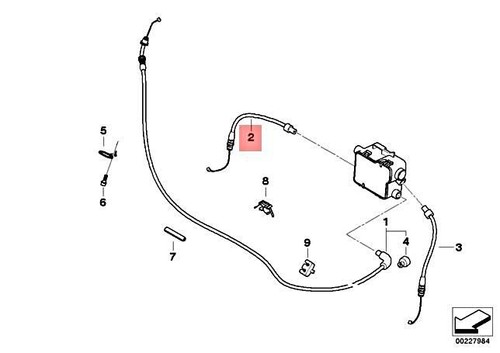 Genuine BMW K21 K22 K23 K25 K26 Bowden Cable Throttle Valve Right ...