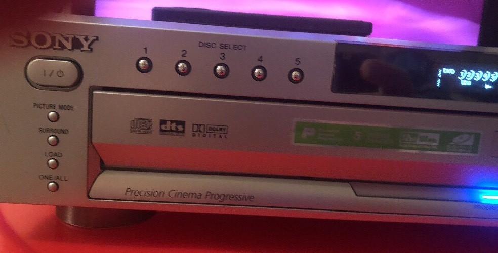 Sony 5 Disc Progressive Scan DVD CD Player Changer Digital Video DVP ...