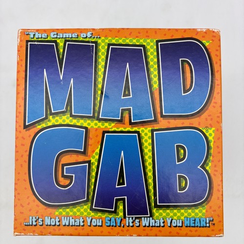 VINTAGE Mad Gab Game COMPLETE Patch Products 1995 Party Game Words ...