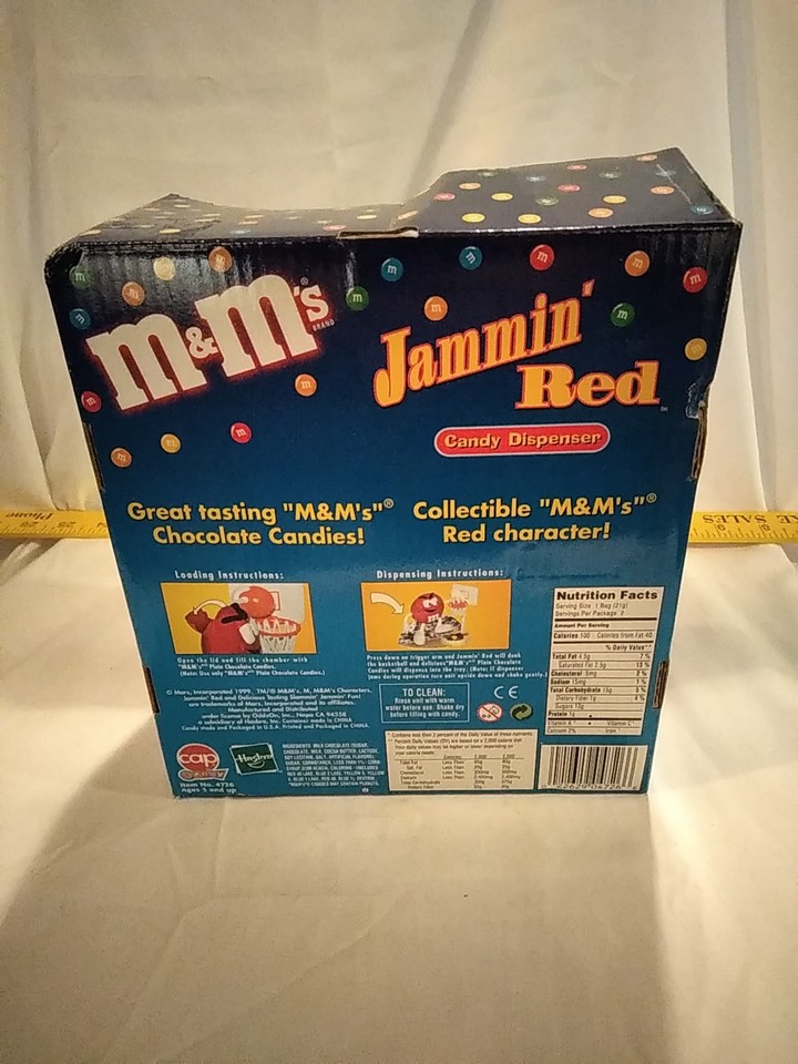 Rare Vintage 1999 M&M's Candy Jammin Red Basketball Candy Dispenser ...