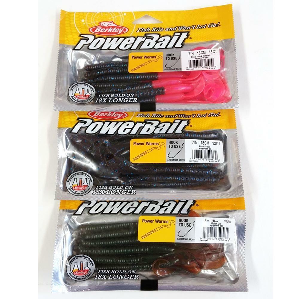 BERKLEY POWERBAIT POWER WORM SEA FISHING BAIT COD POLLOCK LURE CHOOSE ...