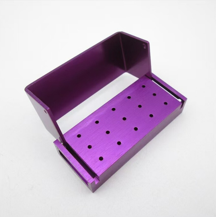 15Holes Dental Burs Holder Burs Drill High Speed Block Aluminum ...