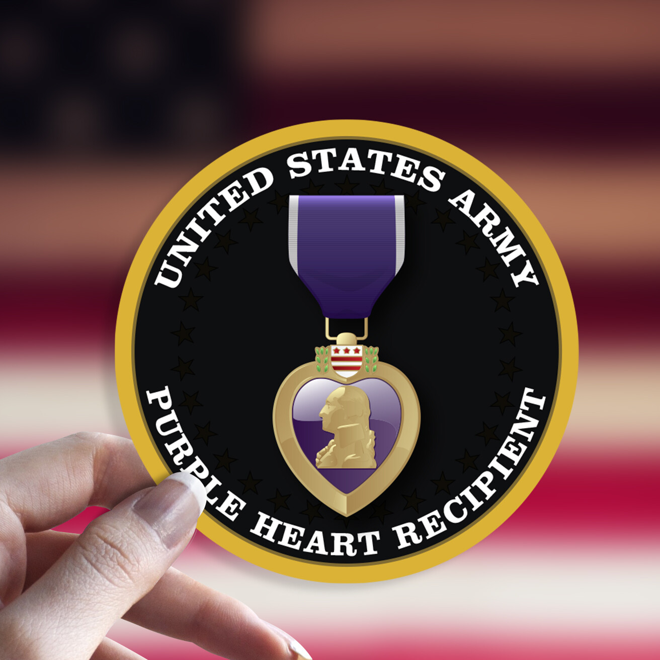 US Army Purple Heart Recipient Decal Sticker Veteran | eBay