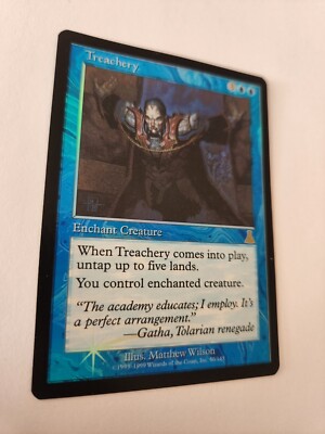 Mtg - Treachery Urza's Destiny Foil - Played - Riffle Shuffle Dmg | eBay