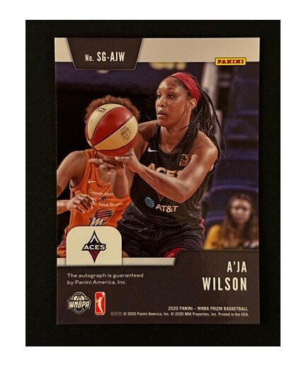 2020 Panini Prizm WNBA A'JA WILSON (Las Vegas Aces) Signatures ...