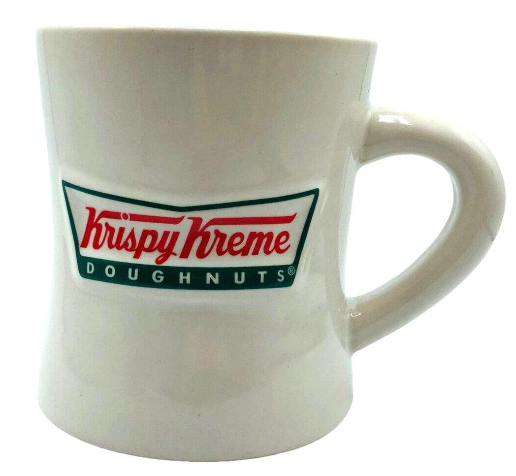 Krispy Kreme Coffee Mug Restaurant Ware 3 Dimensional Logo Advertising ...