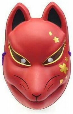 BABYMETAL Red Kitune fox Mask Omen Traditional Face cosplay Japan | eBay