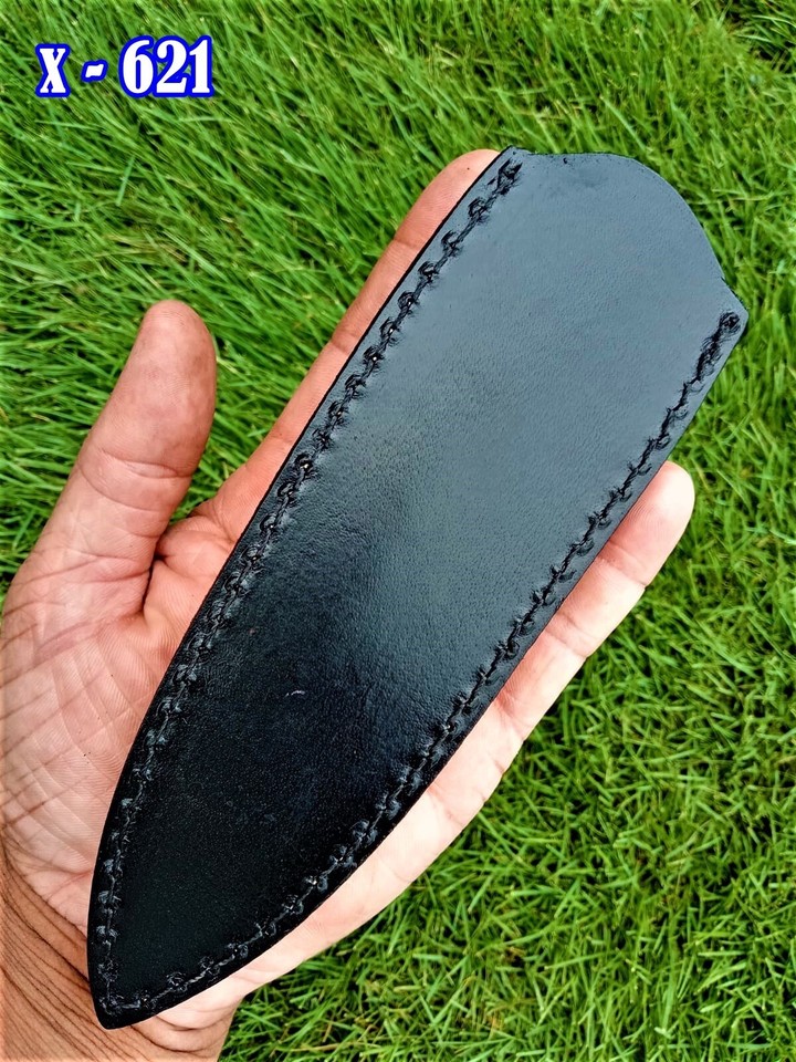 Genuine Black Leather Dagger Knife Sheath Fix blade Knife Sheath With Back Clip | eBay