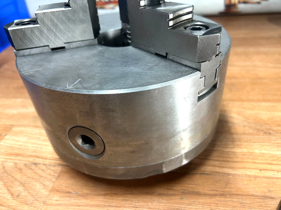 BISIN 8" 3 JAW SELF CENTERING MANUAL CHUCK W/ 2-3/8 - 6 THREAD MOUNT | eBay