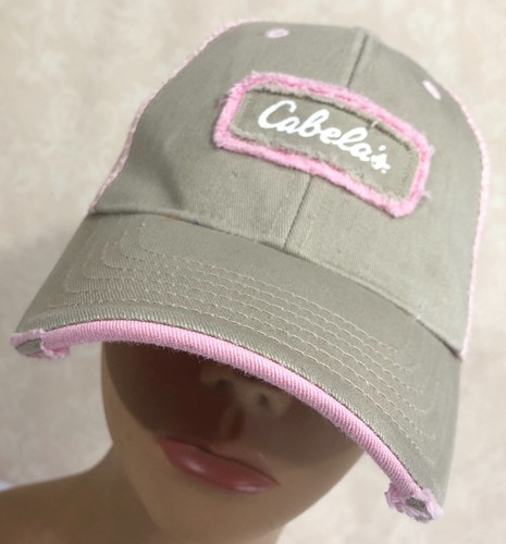 Cabela's Snapback Baseball Cap Hat Worlds Outfitter Girly Pink Trim | eBay