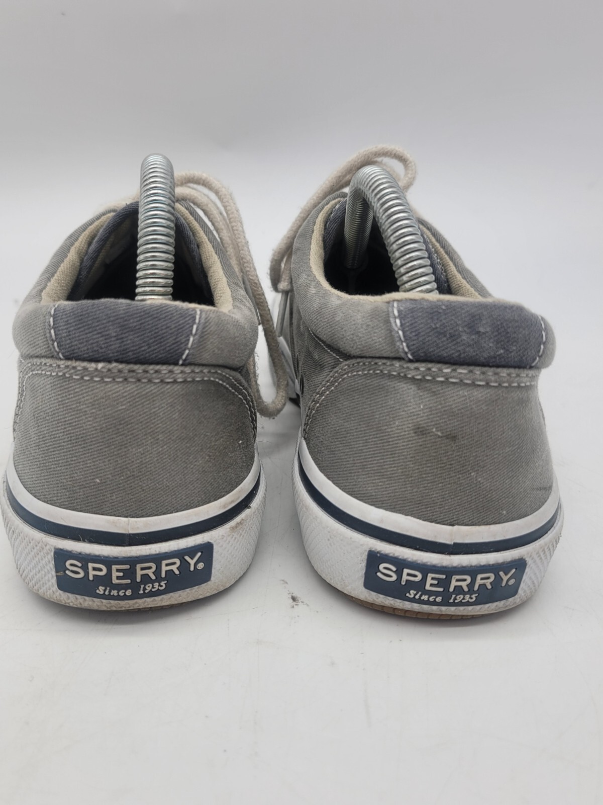 SPERRY TOP-SIDER GREY "HALYARD" (1772706) CVO BOAT/DECK SNEAKERS/SHOES ...