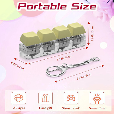 Keyboard Fidget Toy Creative Hand anti Stress Fingertip Fidget Keycap ...