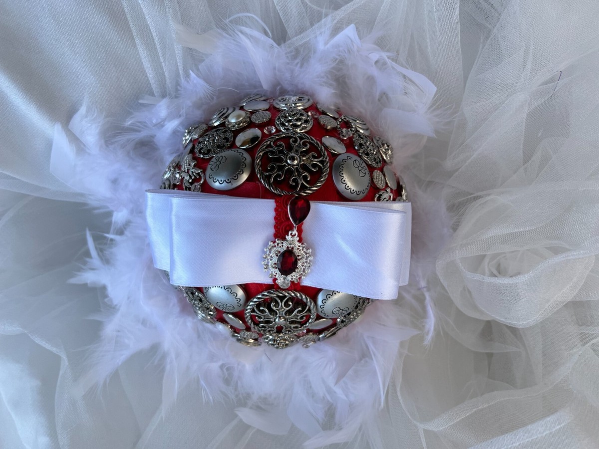 Red And Silver Wedding Bouquets