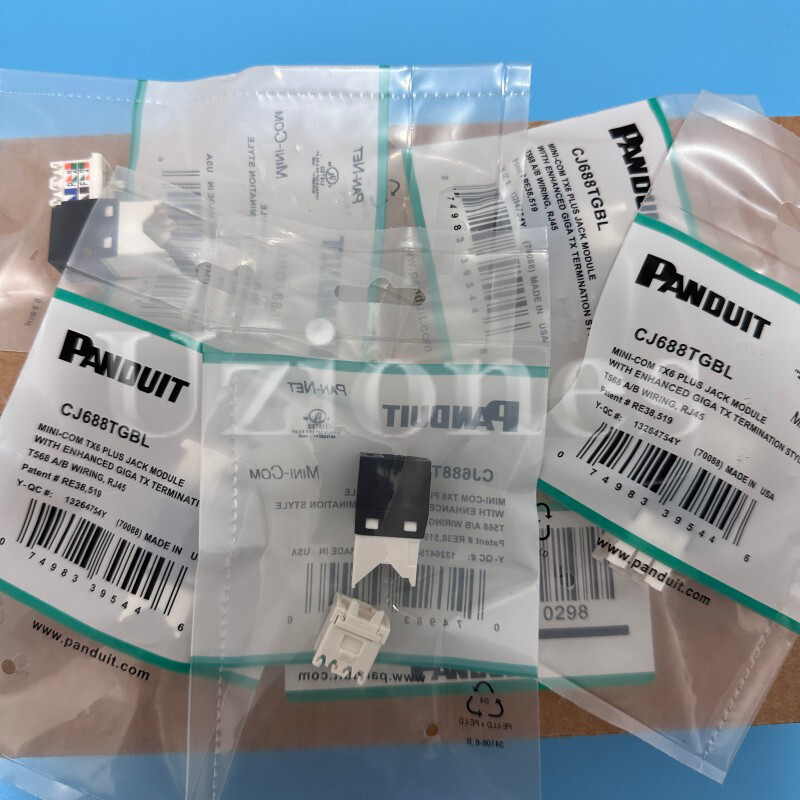 50X For Panduit CJ688TGBL Giga TX Cat6 Mini-Com RJ45 Network Jack ...