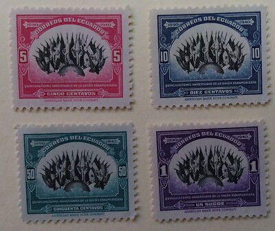 Ecuador Stamps, 1940, sc#394-397, Mint, NH, OG, Complete Set | eBay