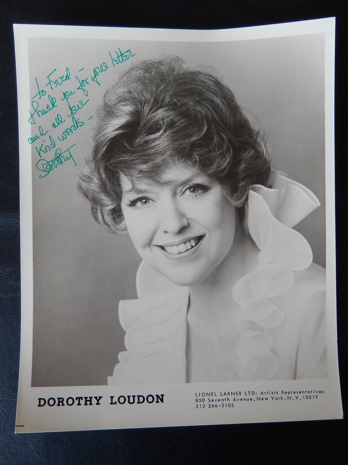 Dorothy Loudon Autographed 8" X 10" Photograph from Estate | eBay