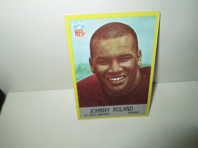 JOHNNY ROLAND 1967 Football Card Philadelphia #163 Rookie Rc ST. LOUIS ...