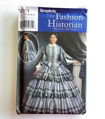 Pattern Costume Historical Civil War Era Ladies 6 - 12 Simplicity 9761 ...