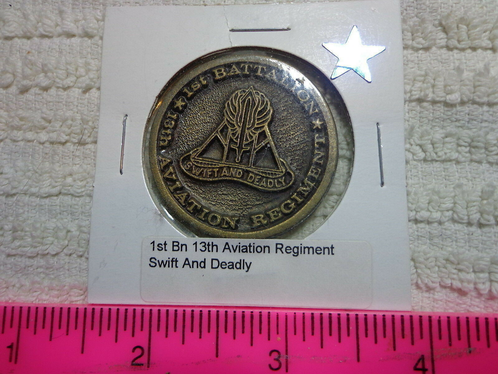 1st Battalion 13th Aviation Regiment (SFC SASS) Challenge Coin 40mm ...