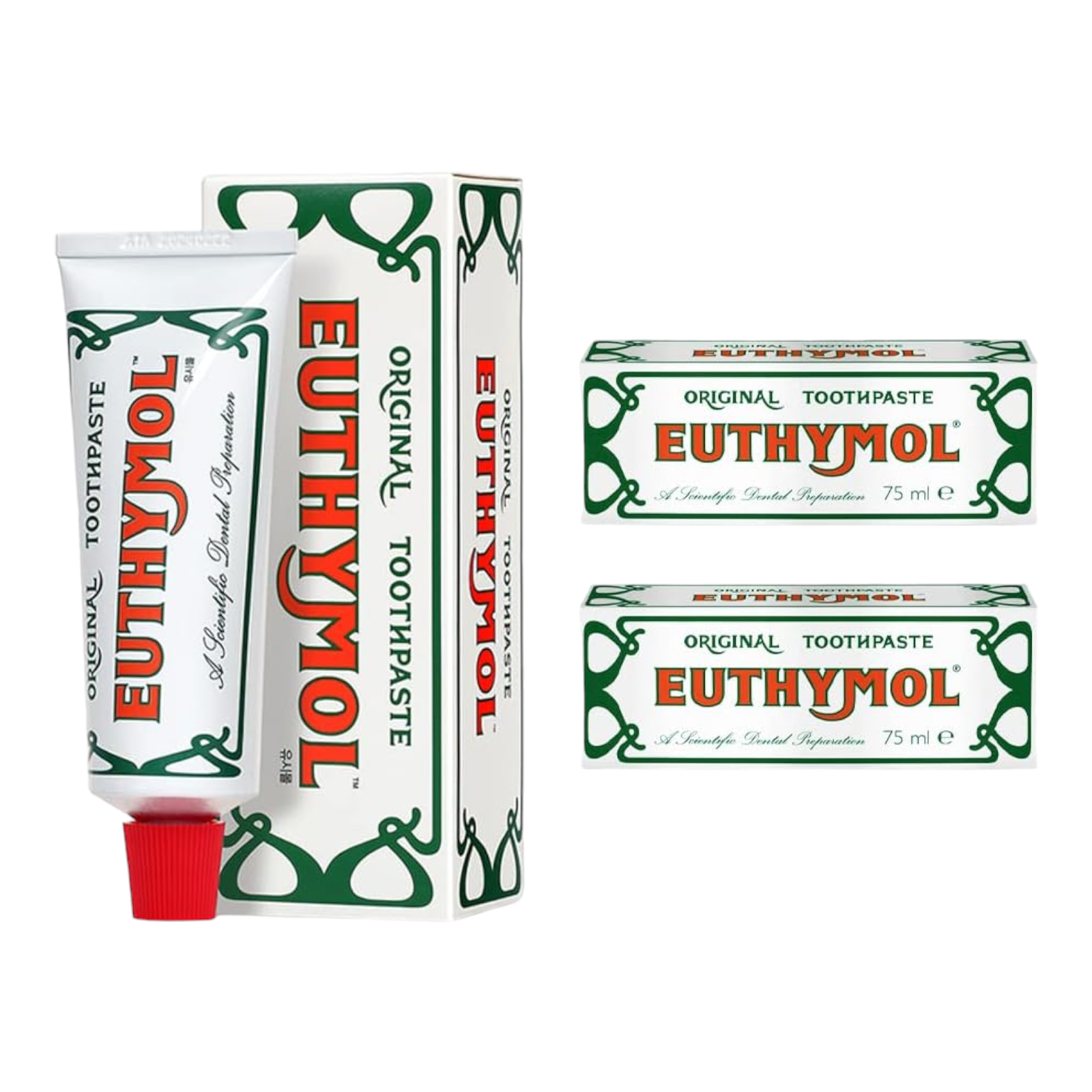 Euthymol 75ml Original Toothpaste - 6 Pack for sale online | eBay UK