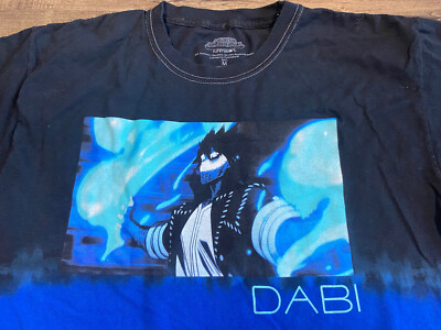 My Hero Academia DABI Shirt Black Blue Flame Anime Hot Topic T-Shirt ...