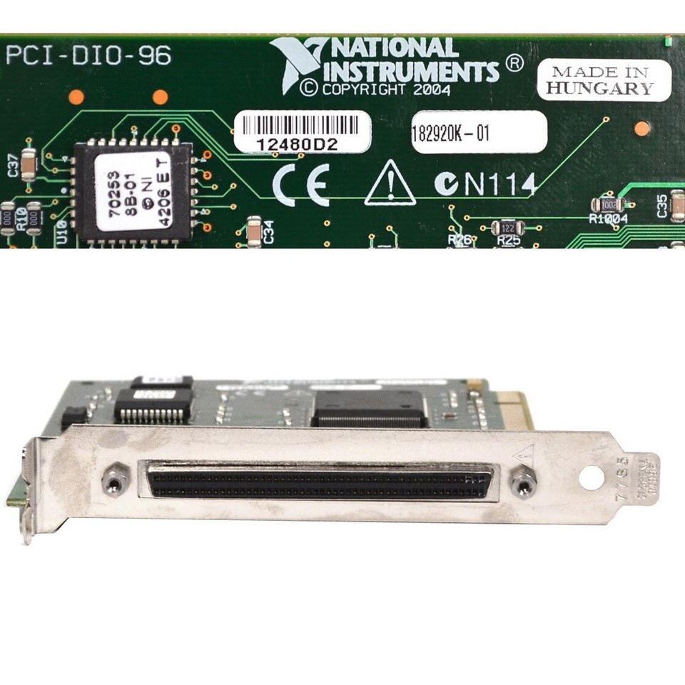 National Instruments PCI-DIO-96 DAQ Card Digital I/O Interface 182920K ...