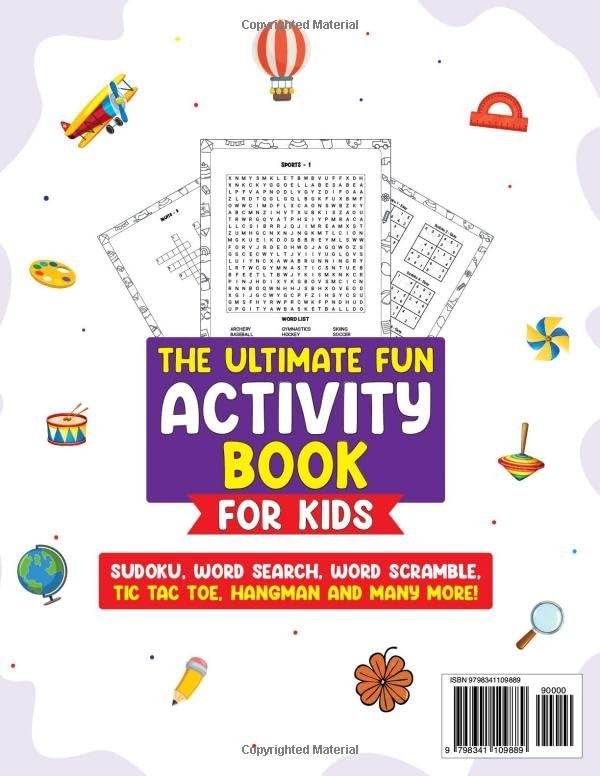 The Ultimate Fun Activity Book for Kids Ages 8-12: Twelve Mind ...