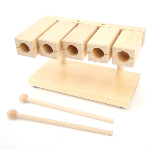 Wood Percussion Block 5 Tones Rhythm Maple Blocks With Hammer ...