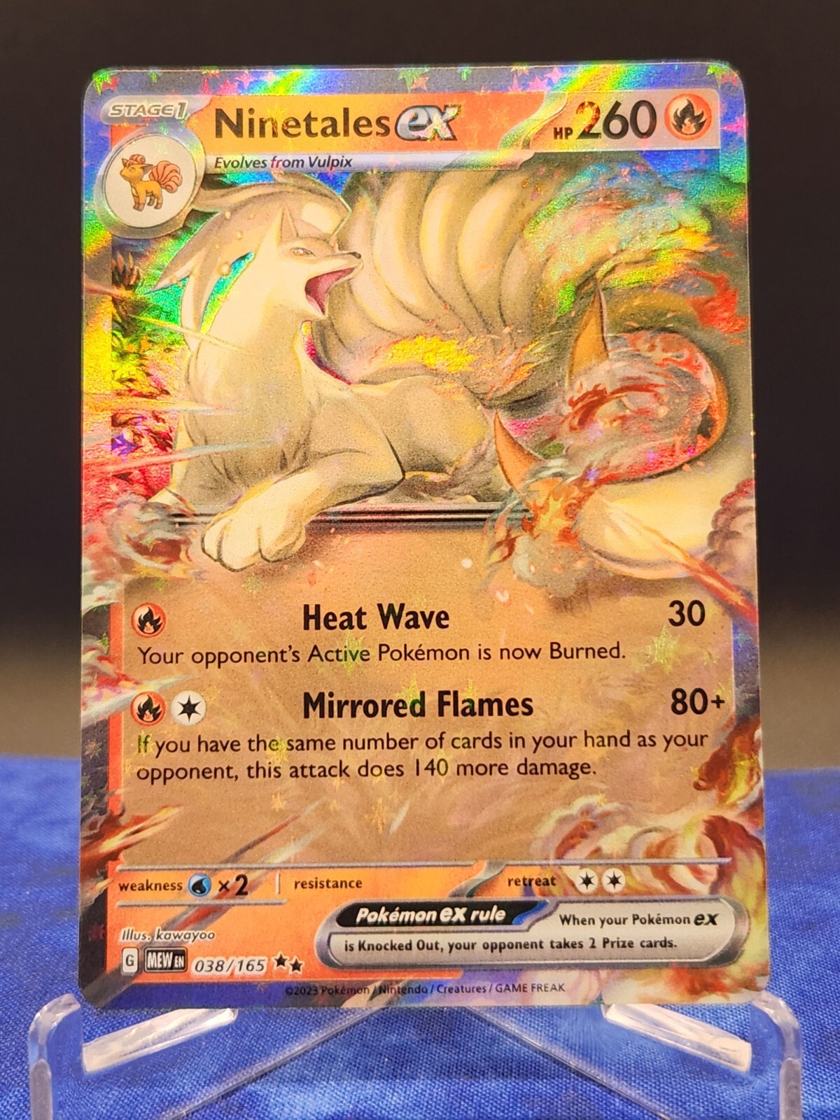 Ninetales ex 2023 Scarlet & Violet: 151 #038/165 Double Rare Price ...