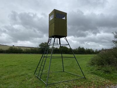 Covered Water Resistant High Seat Hunting Tree Stand 2Man Deer Stalking ...